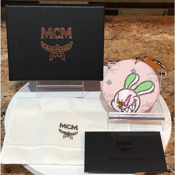 MCM | Accessories | Mcm Visettos Graffiti Key Ring Bag Charm | Poshmark